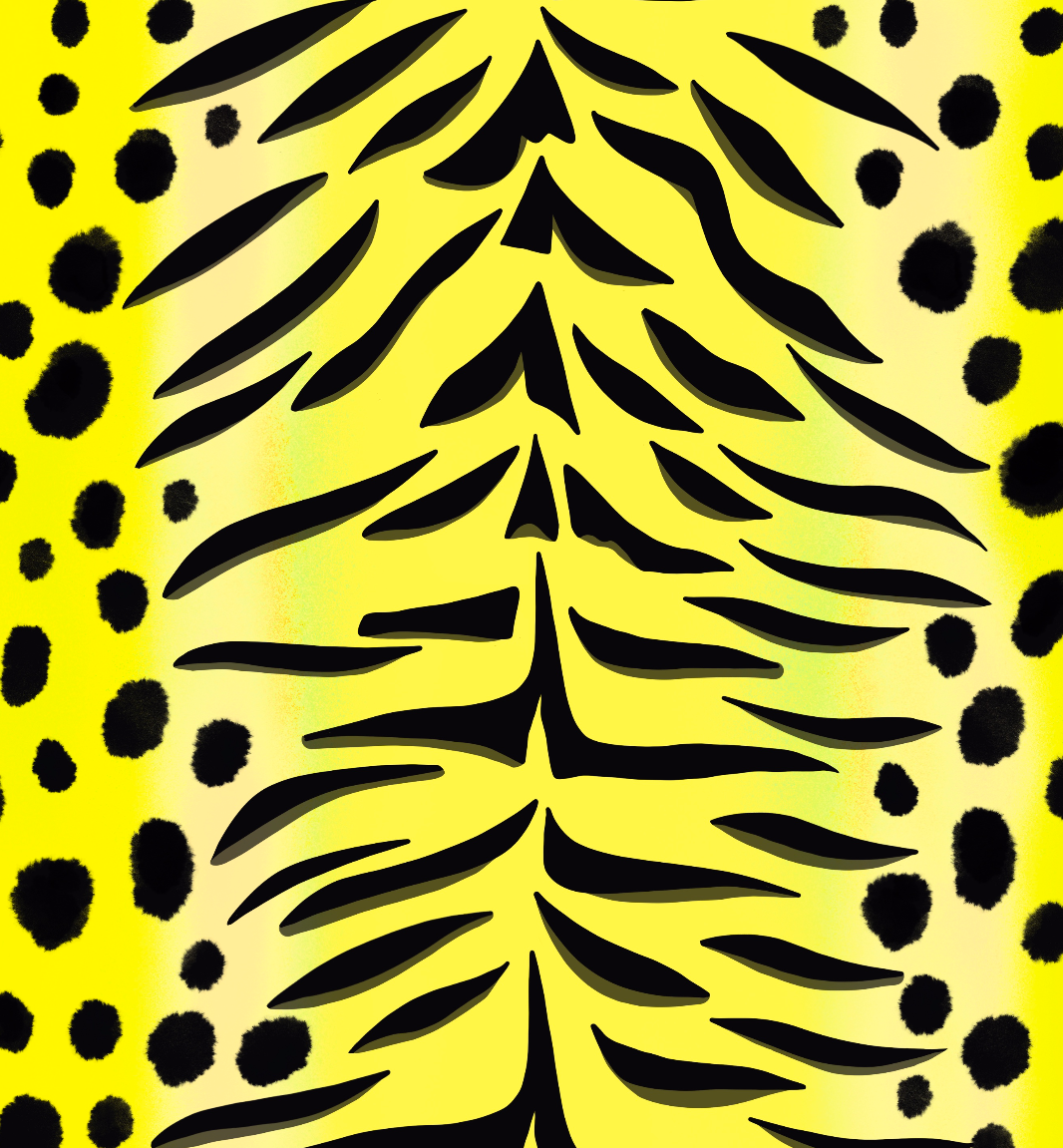 SA001 Yellow Animal print – Fabricsverse