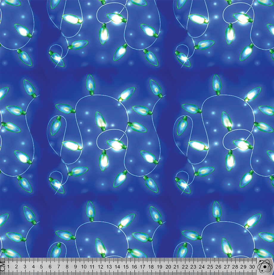 V2321 Blue X-Mas Lights. – Fabricsverse